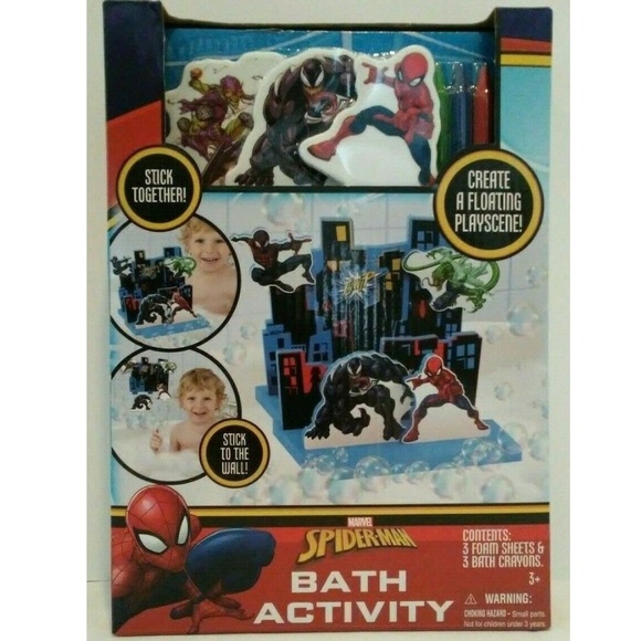 Marvel | Bath | Spiderman Bath Activity Set Floating Play Scene | Poshmark